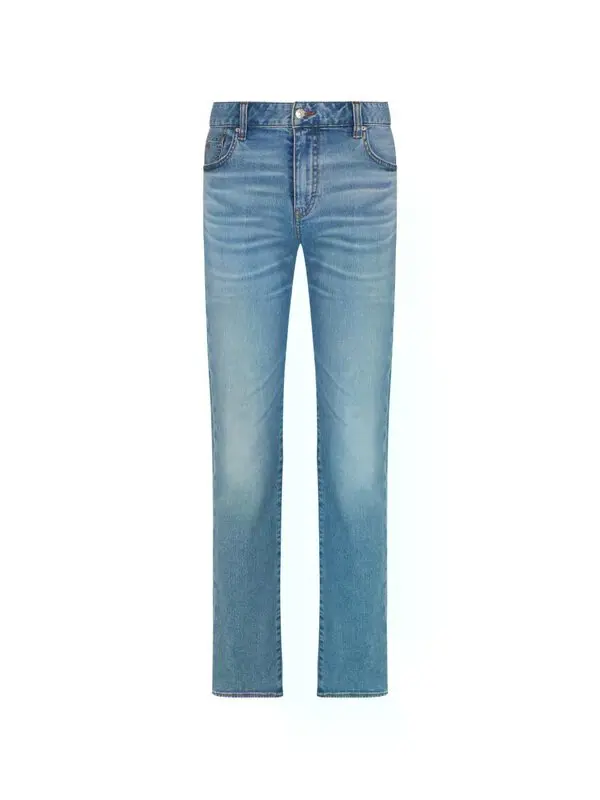 Armani Exchange Faded Whiskered Jeans