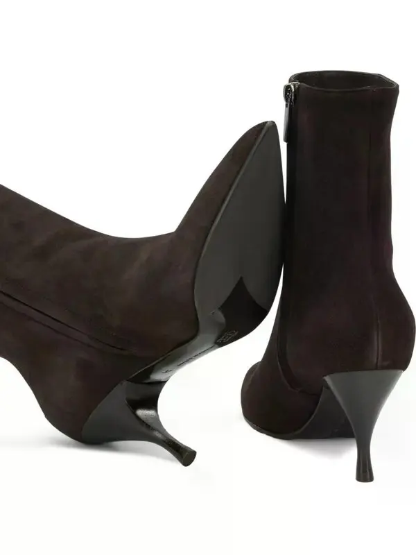 SERGIO LEVANTESI Jodi Pointed-toe Suede Ankle Boots