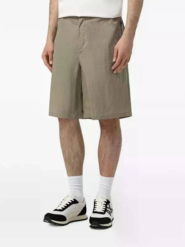 Armani Exchange Crinkled-finish Shorts