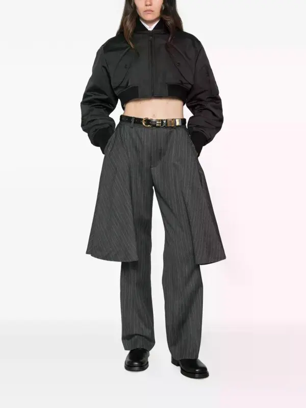 Balenciaga Cropped Bomber Jacket