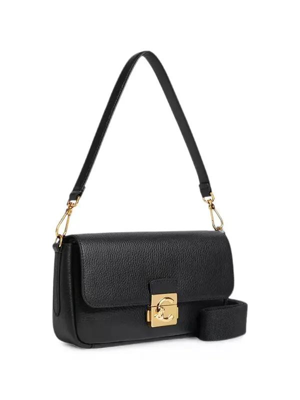 COCCINELLE Medium C-me Lock Grained-leather Shoulder Bag