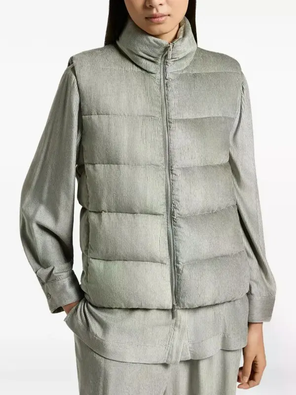 Peserico Quilted Corduroy Gilet