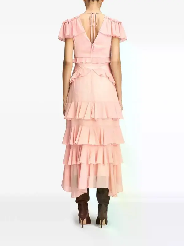 Cinq À Sept Tatum Ruffled Tiered Midi Dress