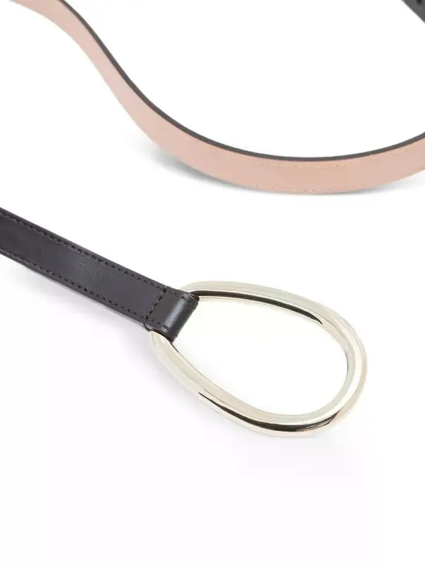 Giorgio Armani Oval-buckle Leather Belt