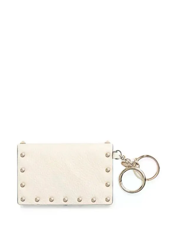 Valentino Garavani Rockstud Charm In Grainy Calfskin - Neutrals