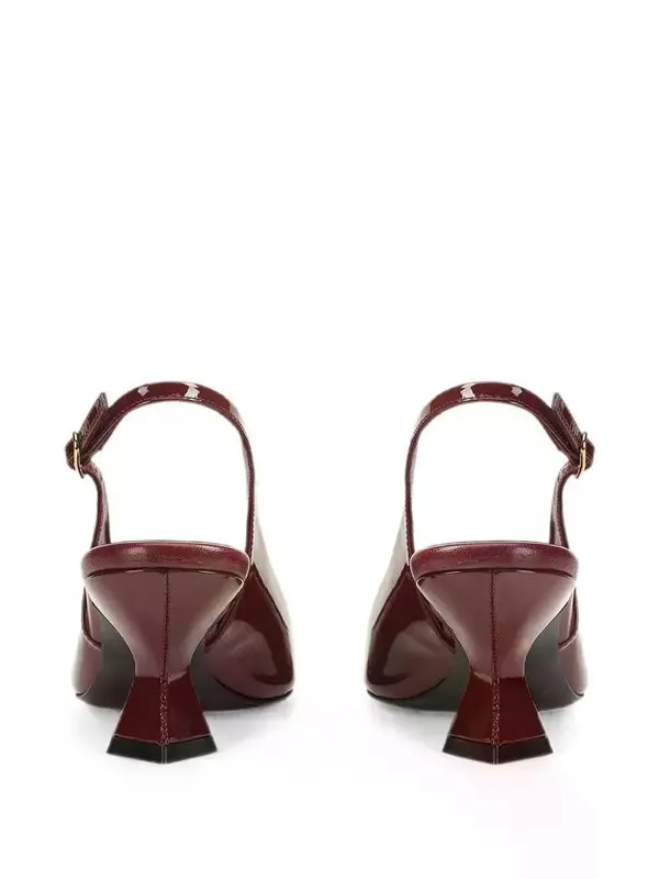 SERGIO ROSSI Sculpt Slingback Pumps - Red
