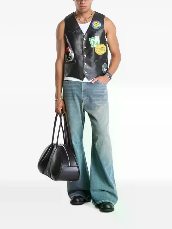 MAISON MARGIELA Leather Sticker-patch Gilet