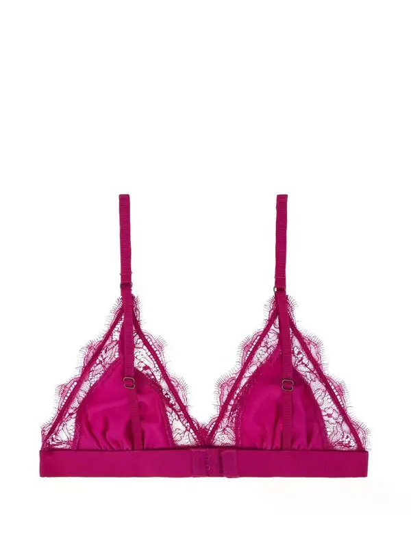 Love Stories Lace-trim Metallic-finish Bra