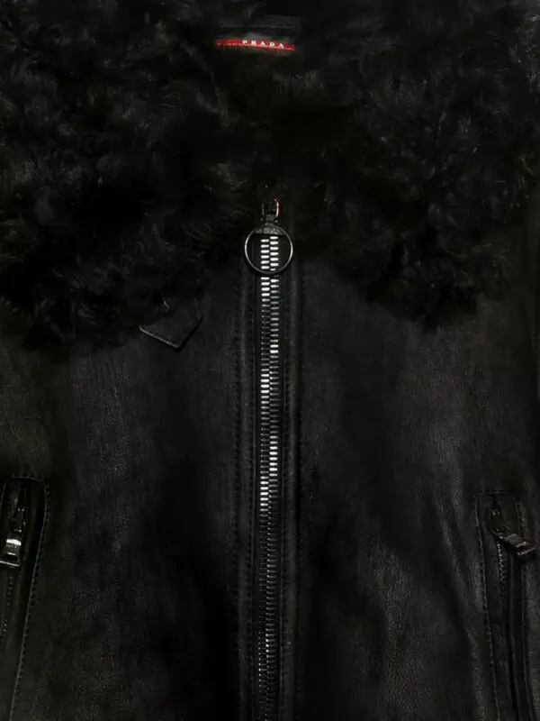 Prada 2000s Shearling-trim Jacket