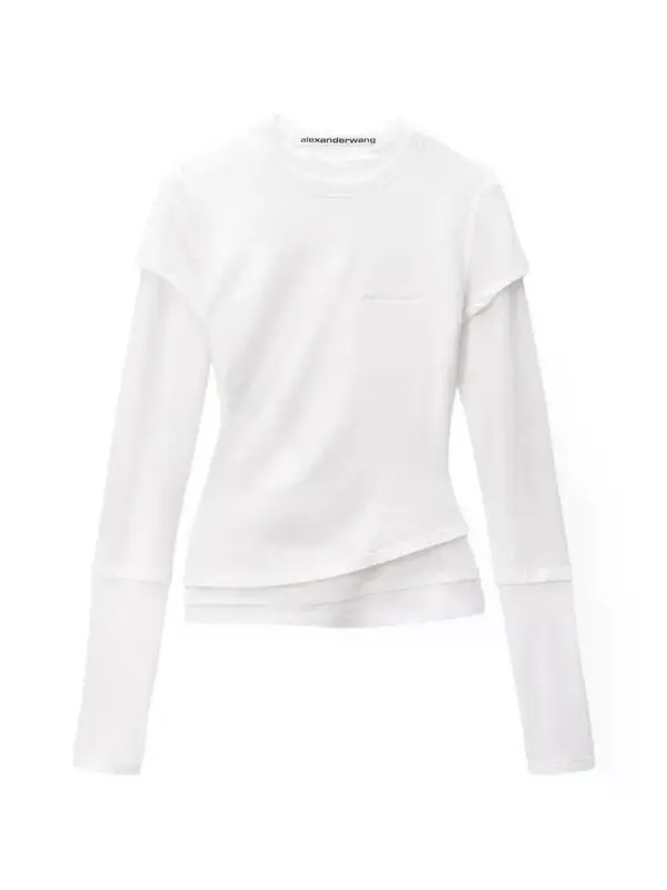 Alexander Wang Layered Long-sleeve T-shirt - White