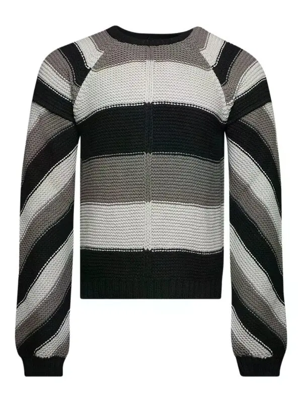 Rick Owens Striped Raglan-sleeve Sweater