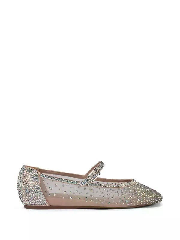 LE SILLA Nicole Crystal-embellished Ballet Flats