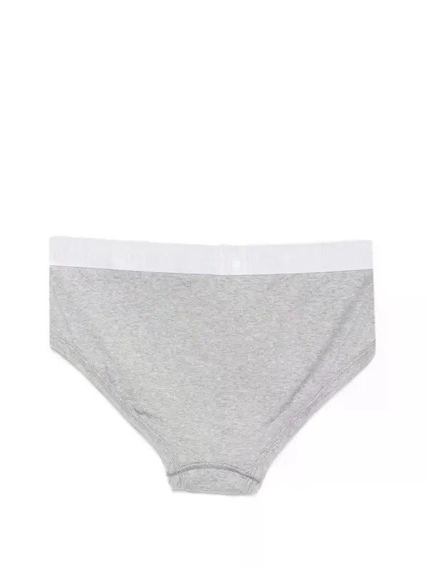 TOM FORD Logo-waistband Briefs - Grey