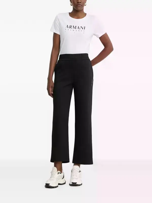 Armani Exchange Logo-embellished Elasticated-waistband Track Pants