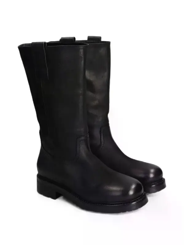 STRATEGIA SHOES Pull-tab Leather Boots