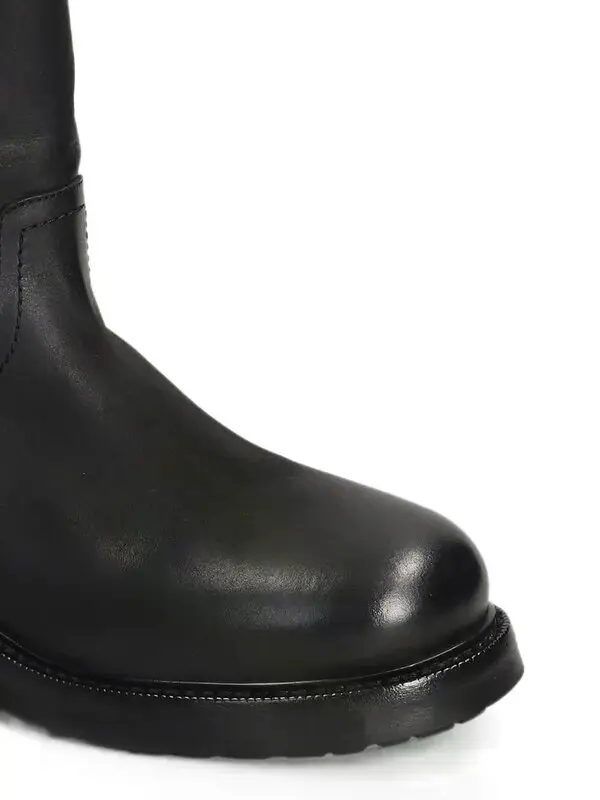 STRATEGIA SHOES Pull-tab Leather Boots