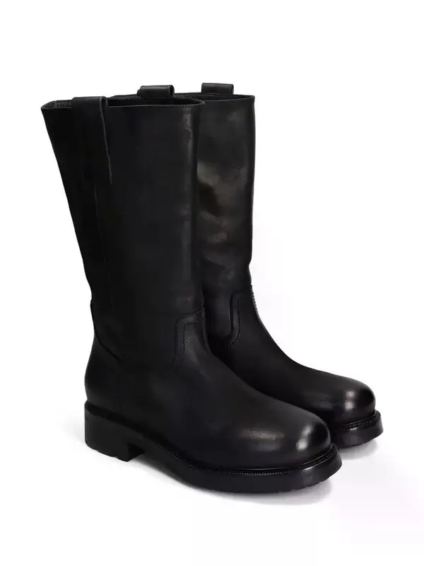 STRATEGIA SHOES Pull-tab Leather Boots