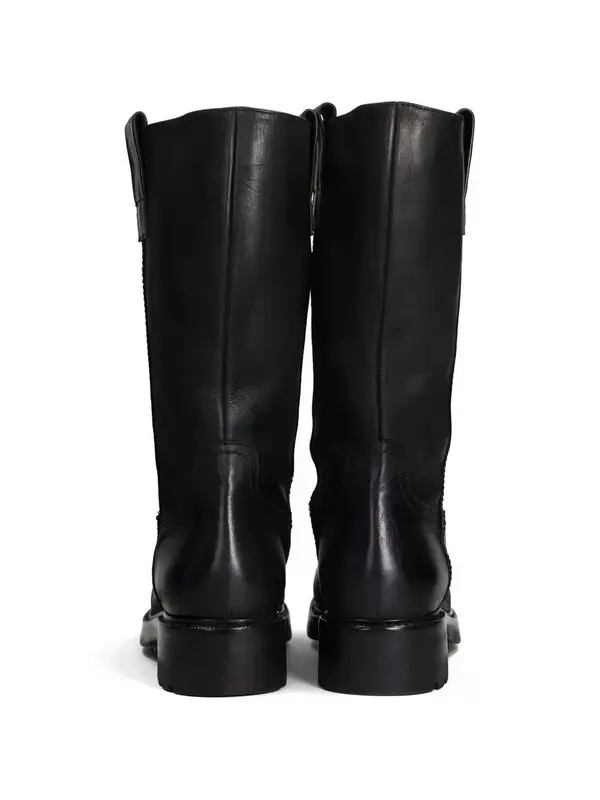 STRATEGIA SHOES Pull-tab Leather Boots