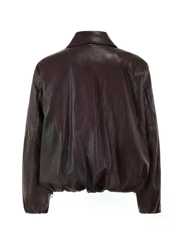 Herno Faux-leather Bomber Jacket