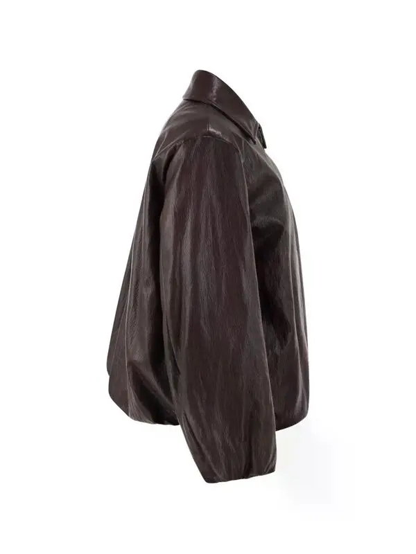 Herno Faux-leather Bomber Jacket