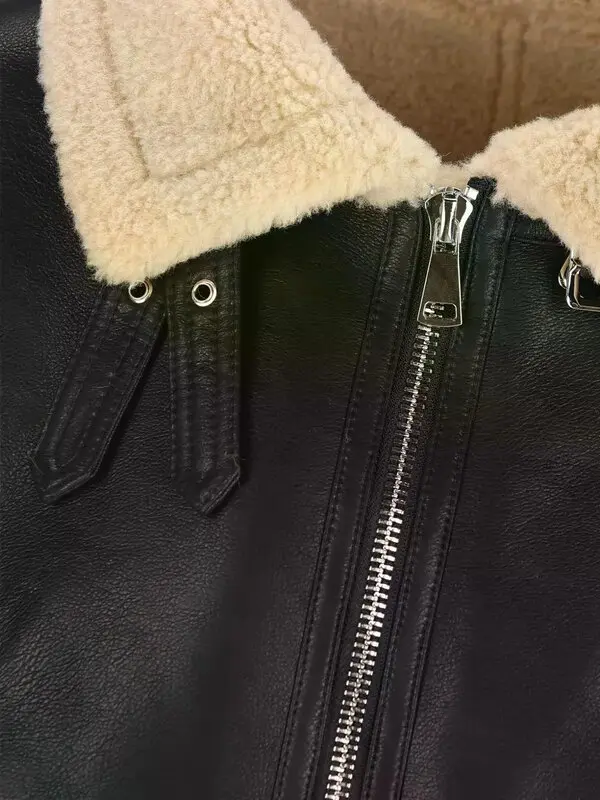 UNCOMMON Zip-up Leather Jacket