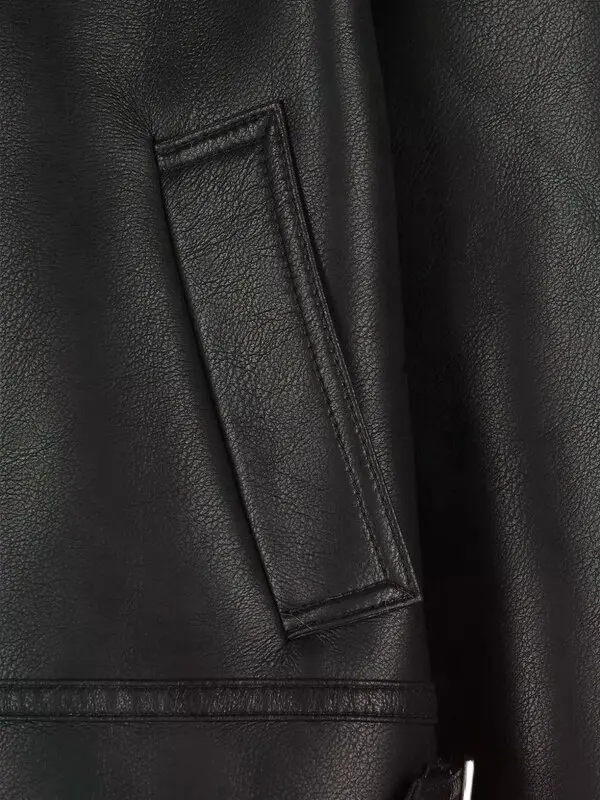 UNCOMMON Zip-up Leather Jacket