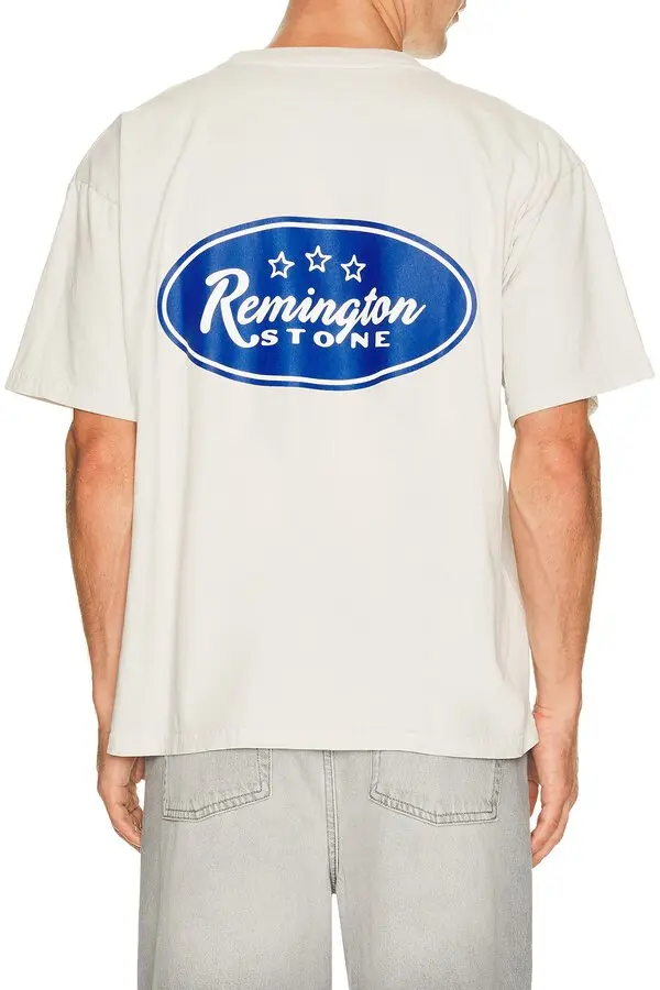 REMINGTON STONE Bronco Tee In Cream - Bone