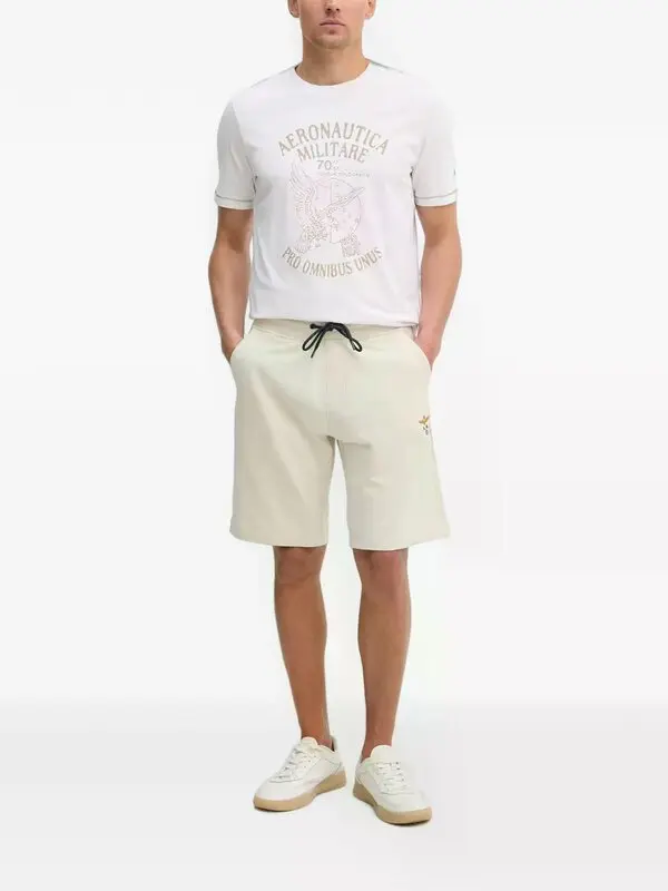 AERONAUTICA MILITARE Logo-embroidered Drawstring Shorts