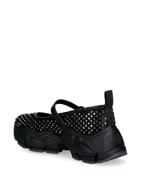 BUFFALO Binary Ballerina Glam Crystal-embellished Ballet Flats
