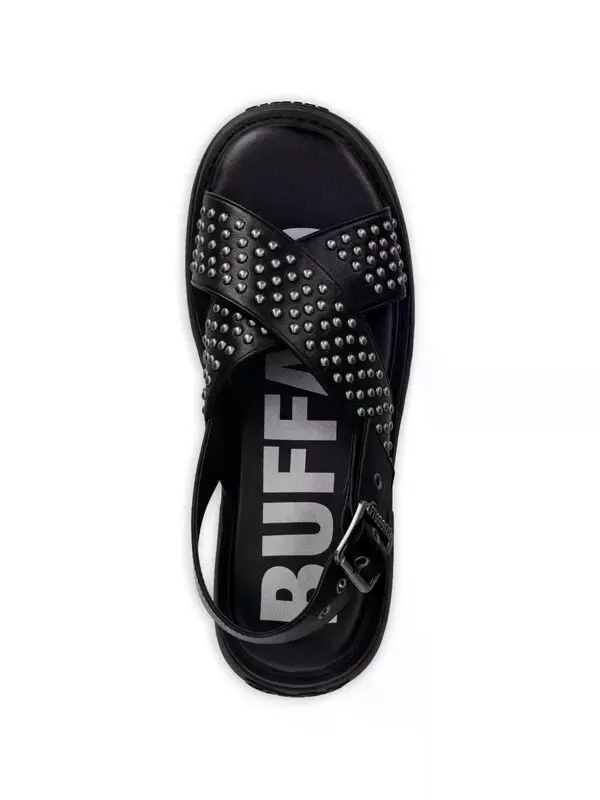 BUFFALO Vega Cross Studded Platform Sandals
