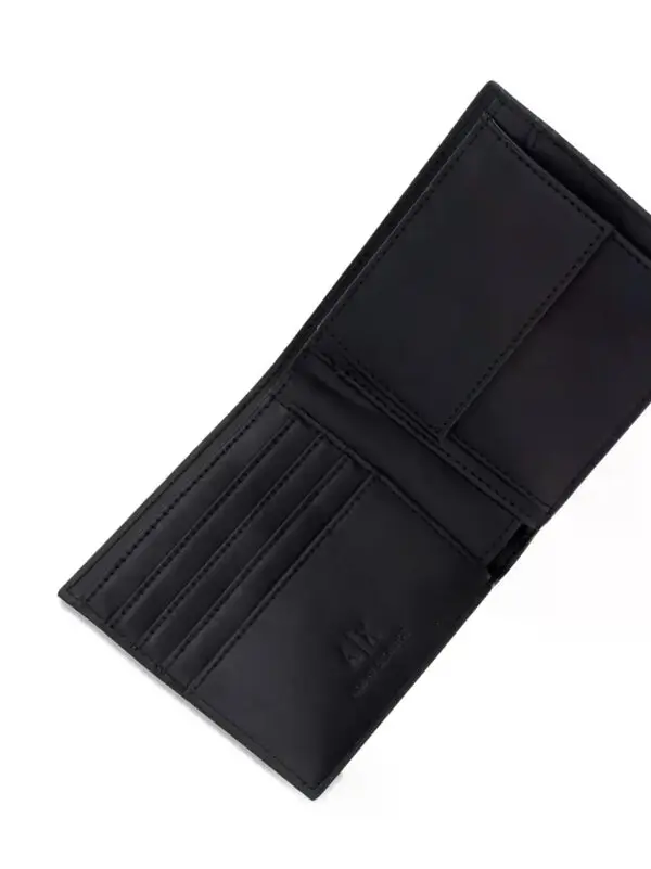 Armani Exchange Logo-embossed Bi-fold Wallet