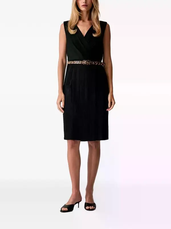 Dkny Belted Plissé Mini Dress