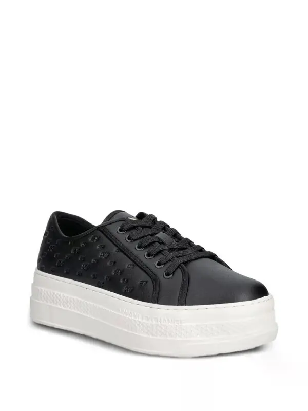 Armani Exchange Logo-debossed Platform Sneakers