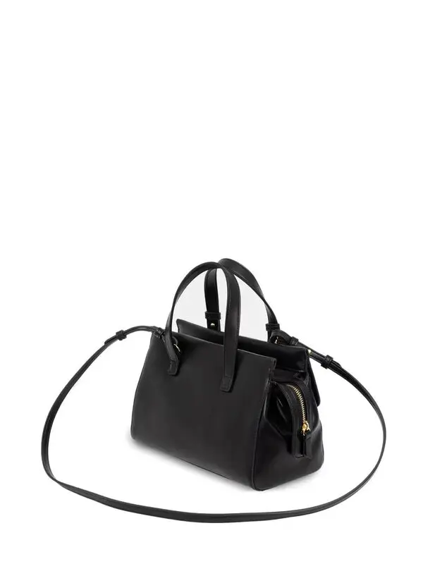 Armani Exchange Padlock-detail Logo-print Shoulder Bag