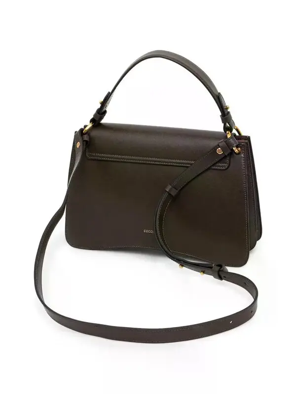 COCCINELLE Logo-plaque Leather Shoulder Bag