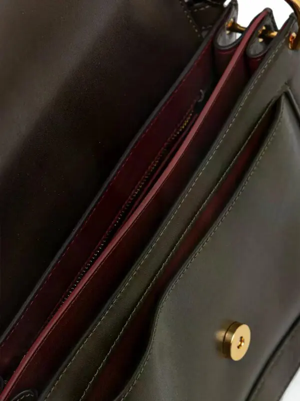 COCCINELLE Logo-plaque Leather Shoulder Bag