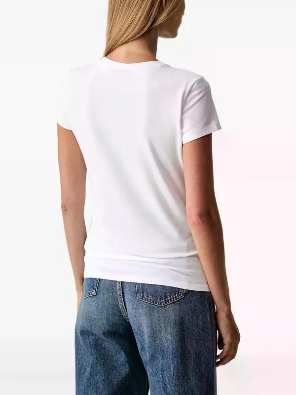Armani Exchange Rhinestone-logo T-shirt