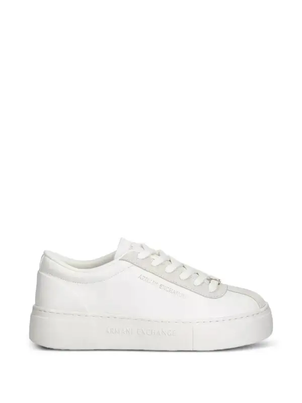 Armani Exchange Logo Plaque Platform Sneakers