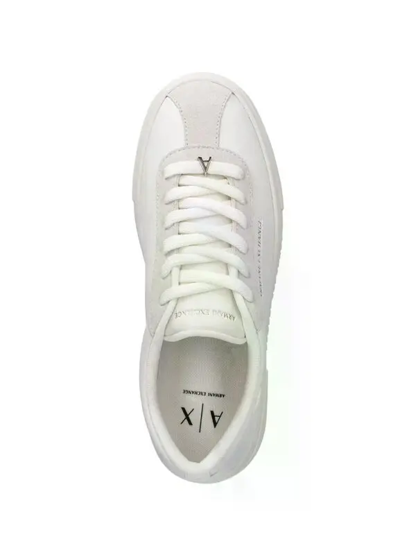 Armani Exchange Logo Plaque Platform Sneakers
