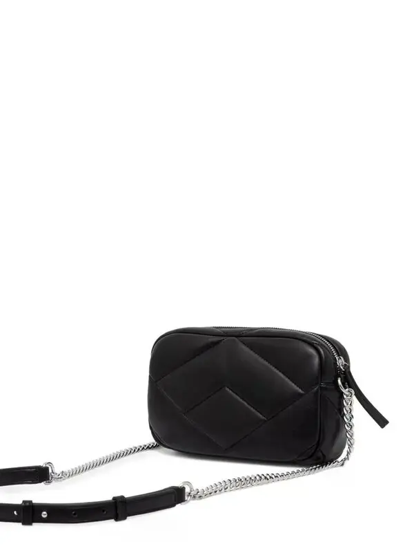 Armani Exchange Quilted Logo-plaque Shoulder Bag