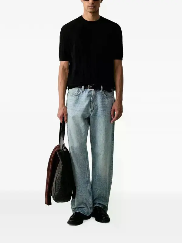 Armani Exchange Check-pattern T-shirt