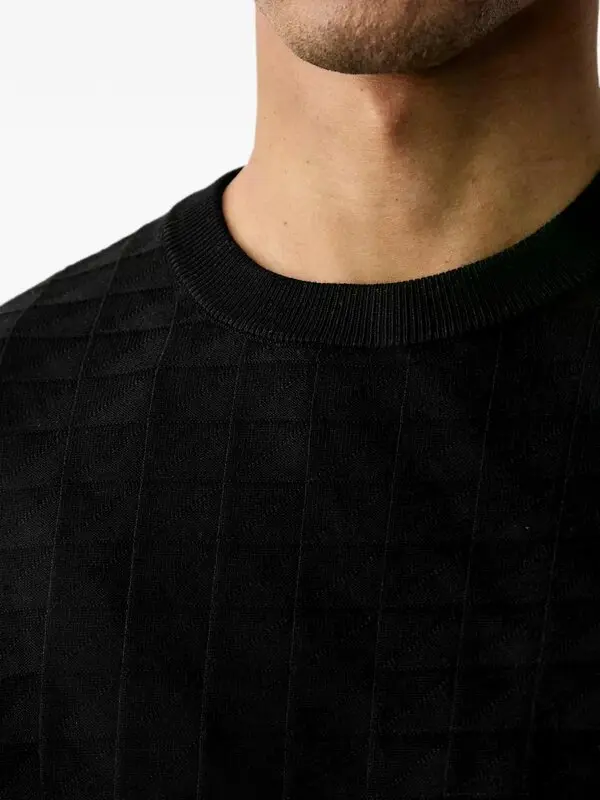Armani Exchange Check-pattern T-shirt