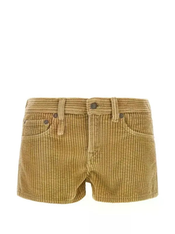 R13 Effie Corduroy Shorts - Neutrals