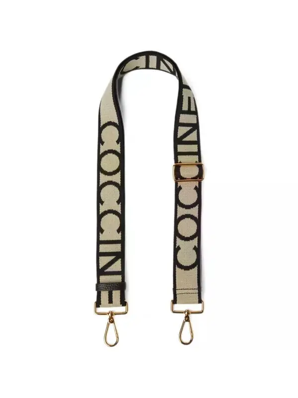 COCCINELLE Nastro Signature Logo-jacquard Shoulder Strap