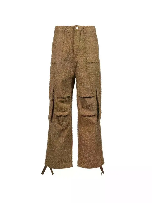 FILTH Flyinghair Distressed Wide-leg Trousers