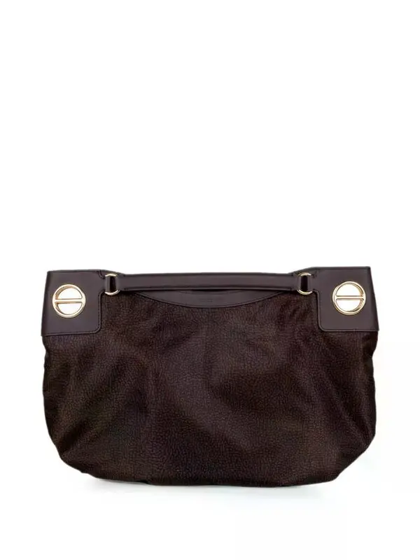 Borbonese Mini London Leather-trim Clutch Bag