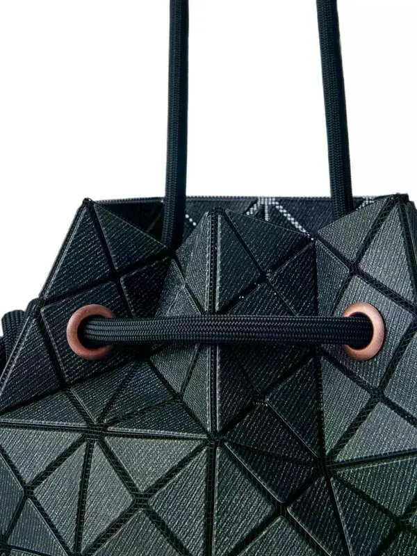 Issey Miyake Wring Denim Geometric-panel Shoulder Bag
