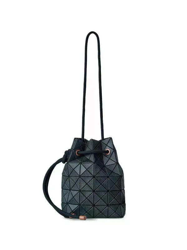 Issey Miyake Wring Denim Geometric-panel Shoulder Bag - Black