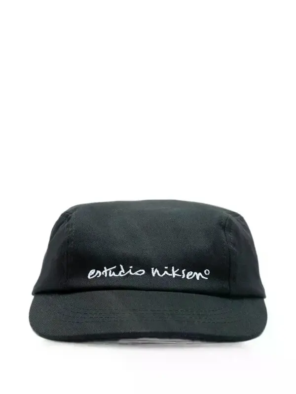 Estudio Niksen Embroidered Logo Army Cap - Black
