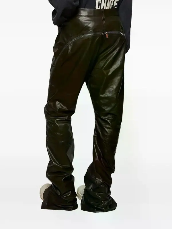 Rick Owens Zip-detail Leather Trousers